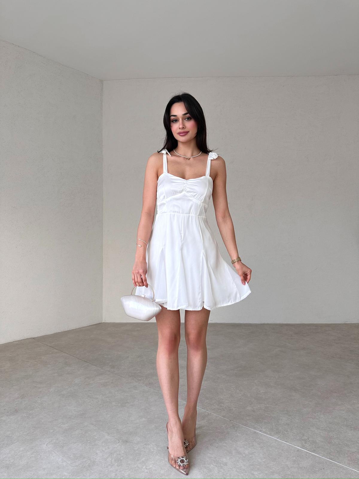 WİLLOW Elbise 3455 - Beyaz ELBİSE Mooi Butik