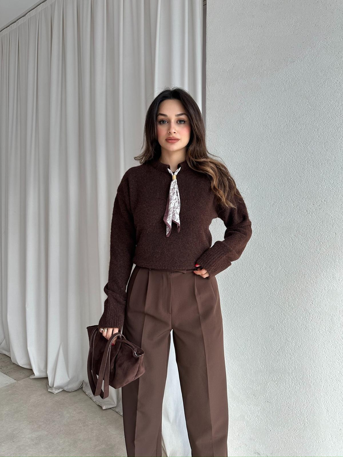 FORCE Kazak 8669 - Acı Kahve KAZAK Mooi Butik