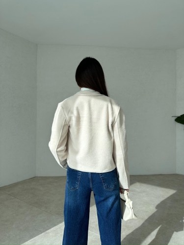 PATOW Ceket 3974 - Krem CEKET Mooi Butik