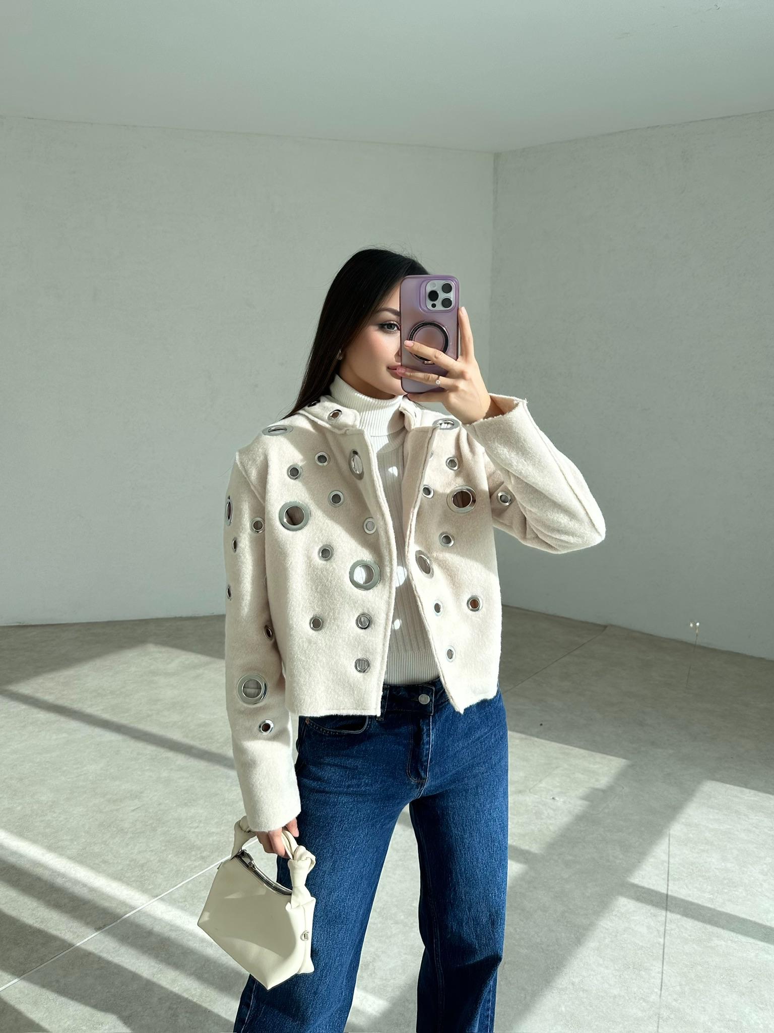 PATOW Ceket 3974 - Krem CEKET Mooi Butik