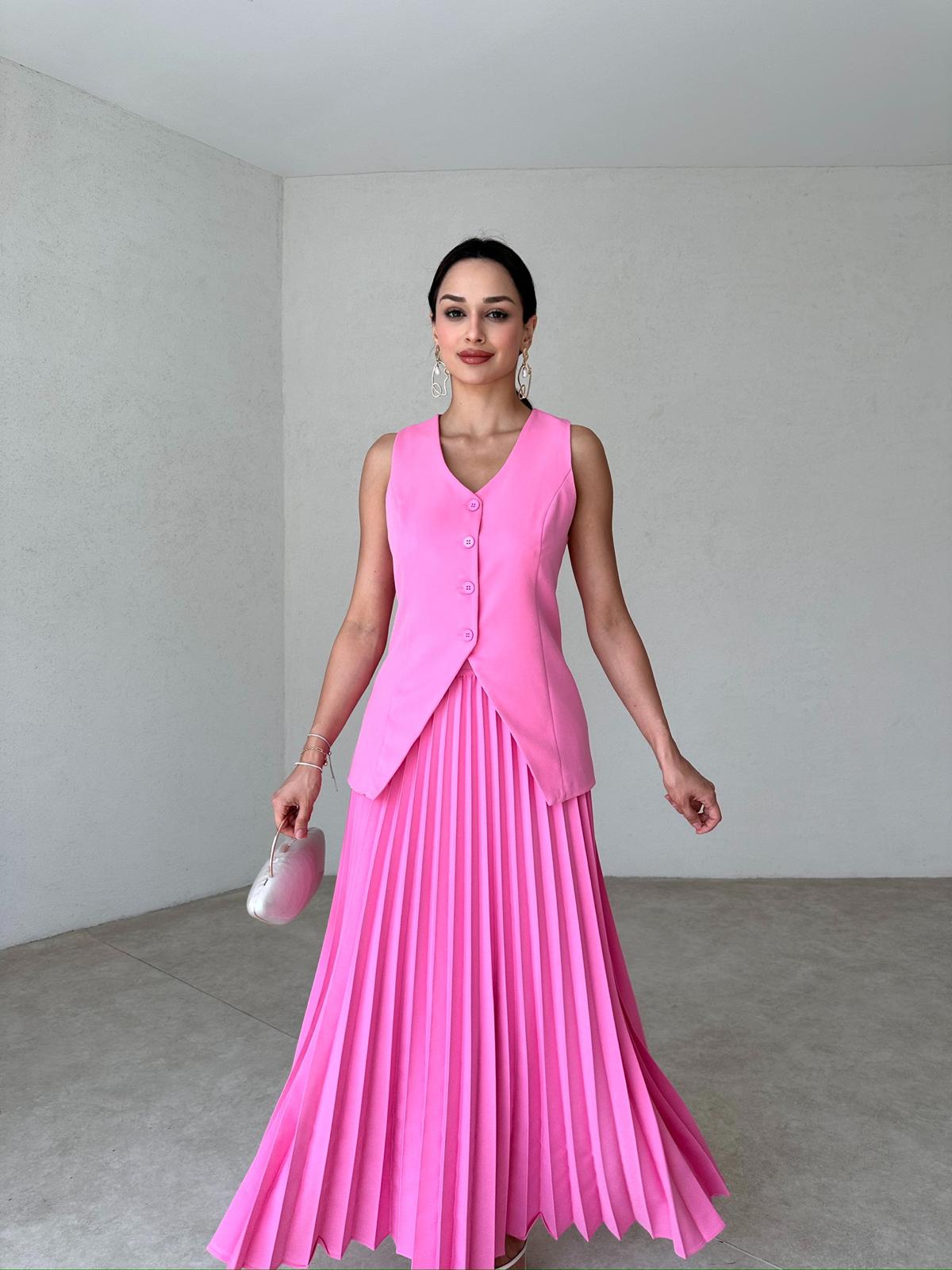 PENNEL Takım 2090 - Pembe ALT - ÜST TAKIM Mooi Butik